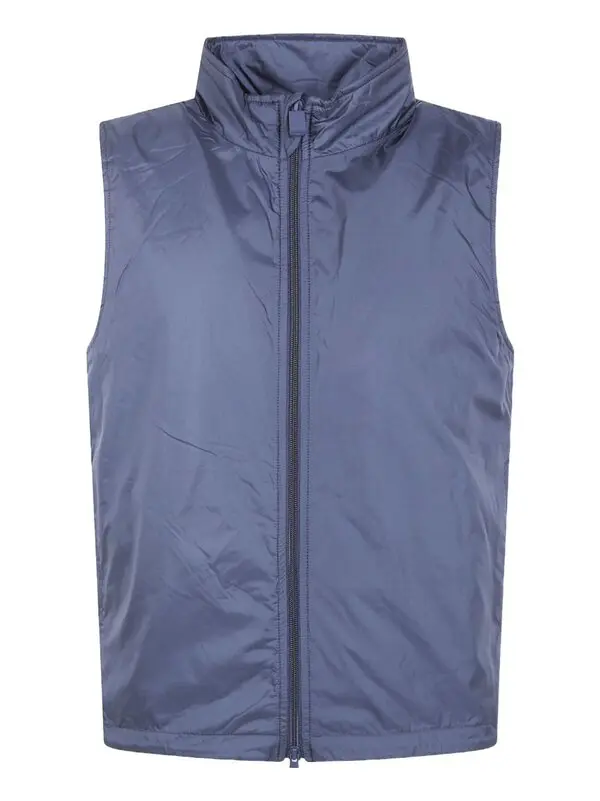Aspesi Stand-up Collar Zip-up Vest - Purple