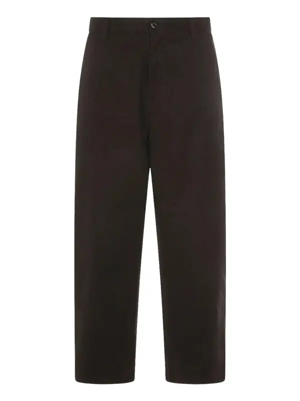 Carhartt Work In Progress Straight Leg Cotton Trousers - Black