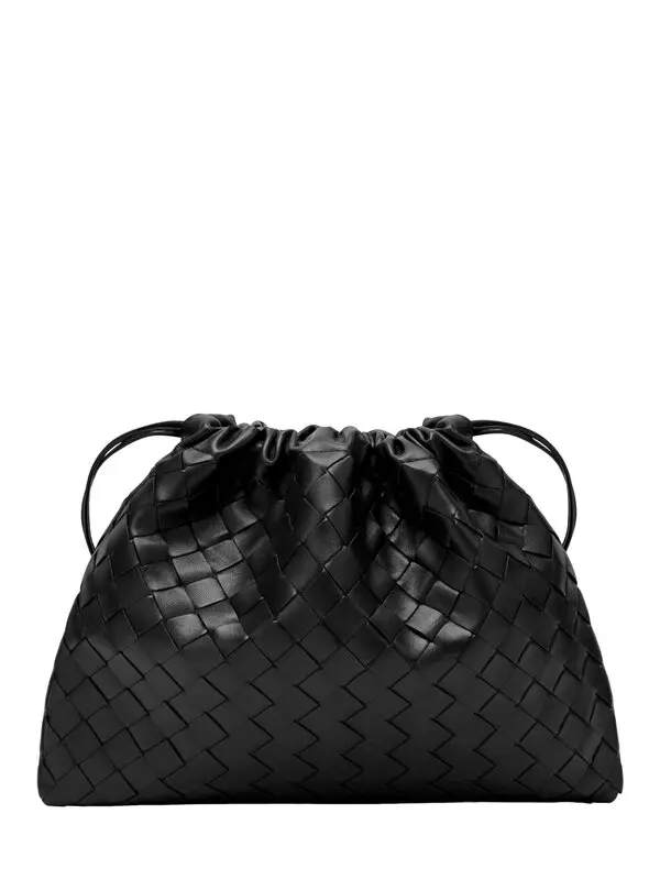 Bottega Veneta Medium Intrecciato Dustbag Pouch - Black