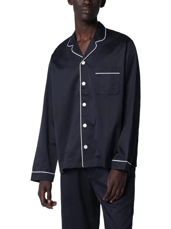TEKLA Pajama Shirt - Blue