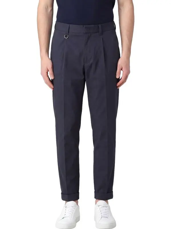 PAOLO PECORA Slim Fit Cotton Chino Trousers - Brown