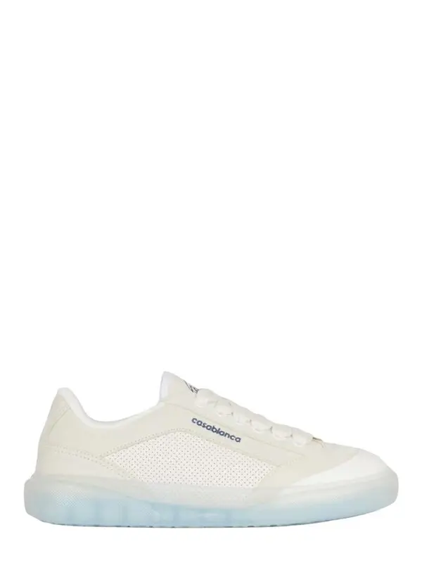 Casablanca Perforated Lace-up Sneakers - White