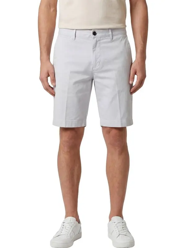 Incotex Stretch Cotton Chino Shorts With Slash Pockets And Mid-rise Waist - Blue