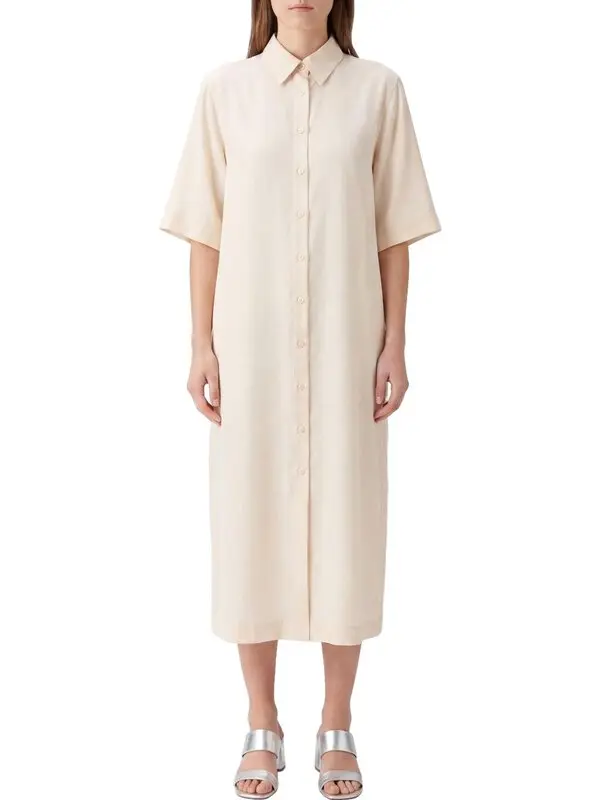 Carven Shirt Dress - Ecru