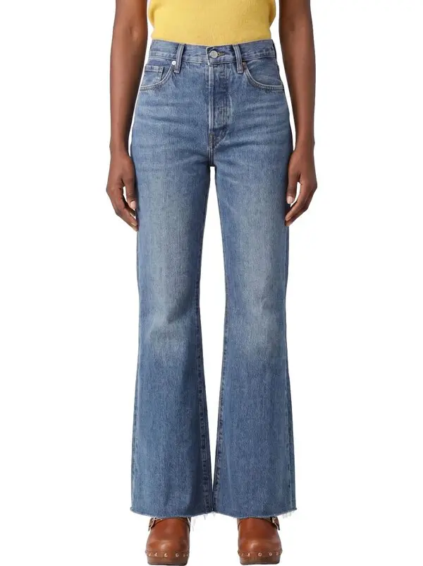 FRAME The Lax High-waisted Flared Jeans - Blue