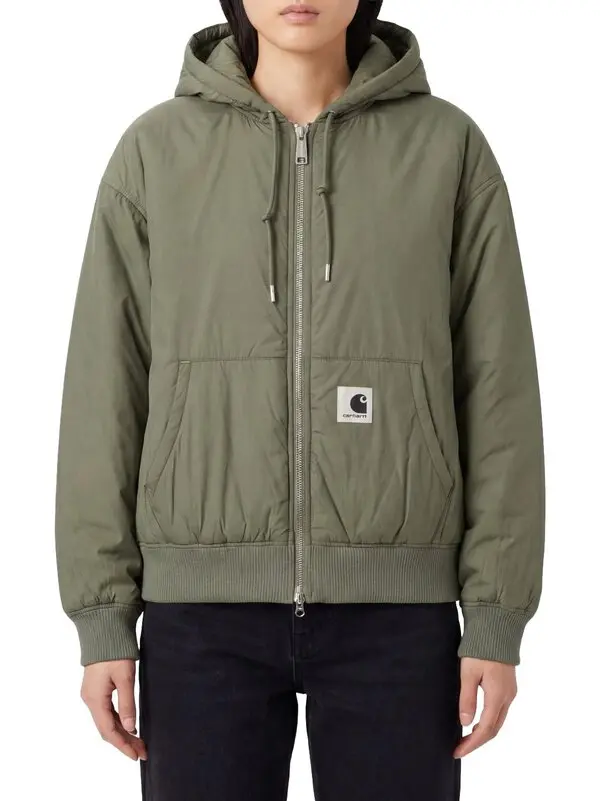 Carhartt Work In Progress Hooded Bomber Jacket - Green