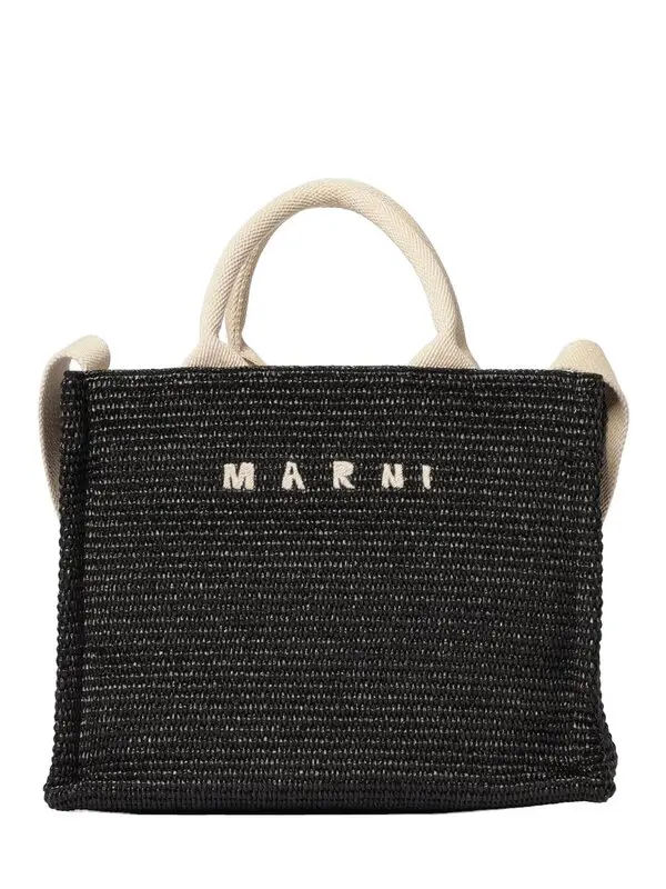 Marni Woven Tote Bag - Black