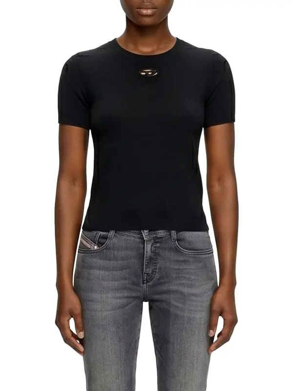DIESEL® Ribbed Knit Top - Grey