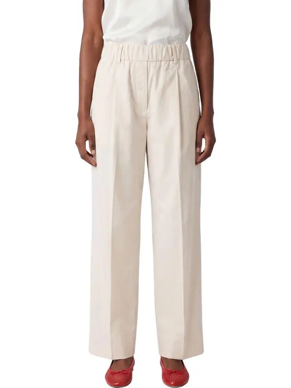 MYTHS Wide Leg Trousers - White