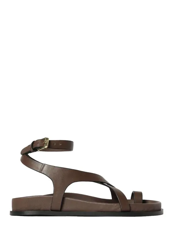 A.emery Heeled Sandal - Burnt