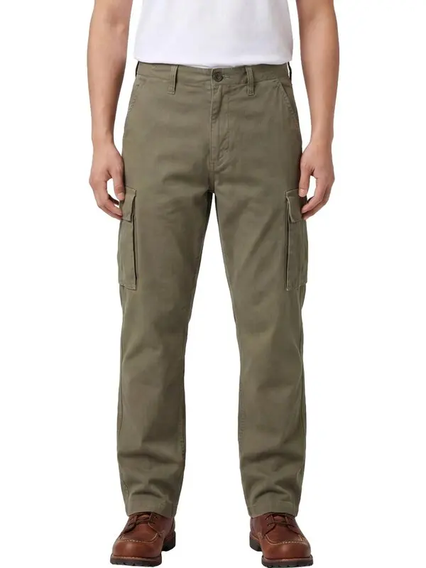 Burberry Cotton Cargo Trousers - Green