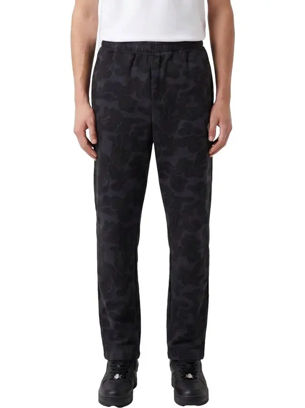 A BATHING APE Camouflage Print Jogger Pants - Black