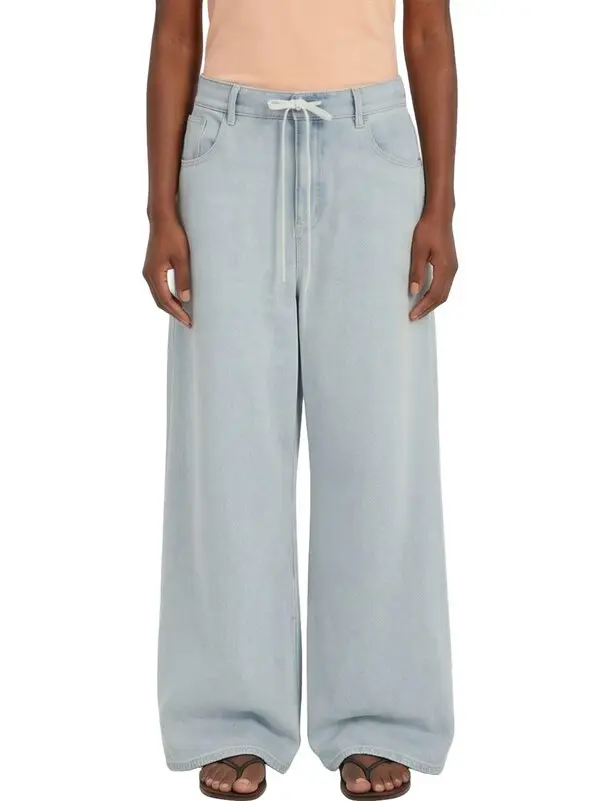 MAISON MARGIELA Wide Leg Stretch Denim Jeans - Blue