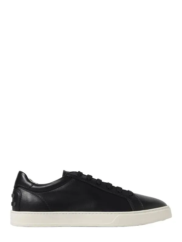 TOD'S Leather Lace-up Sneakers - Black