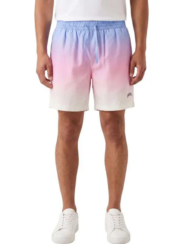 Casablanca Abstract Print Silk Shorts - Multicolor