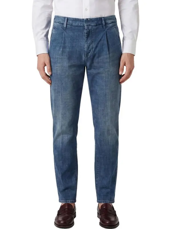 Incotex Slim Fit Stretch Denim Jeans - Blue