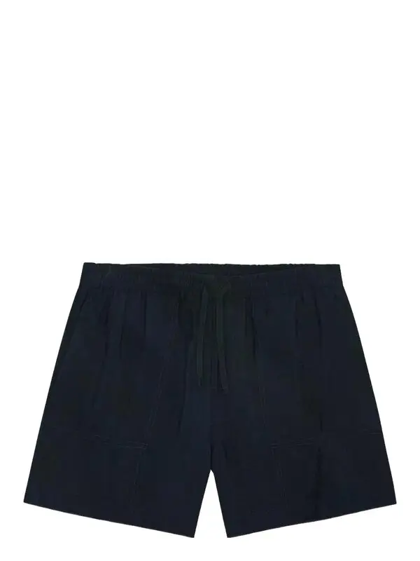 Nn07 Drawstring Panelled Shorts - Black