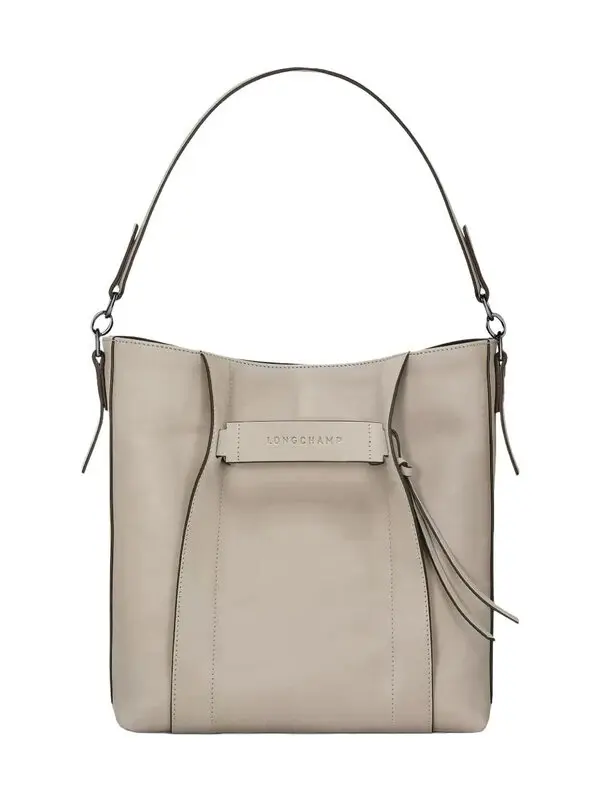 Longchamp 3d Leather Tote Bag - Neutrals