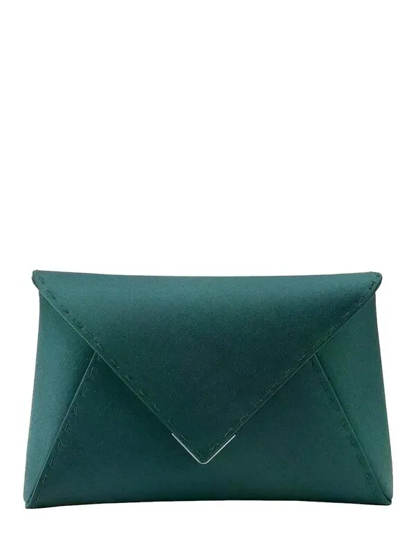 Tyler Ellis Small Lee Pouchet Clutch Bag - Green