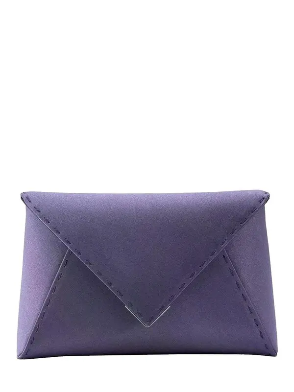 Tyler Ellis Small Lee Pouchet Clutch Bag - Purple