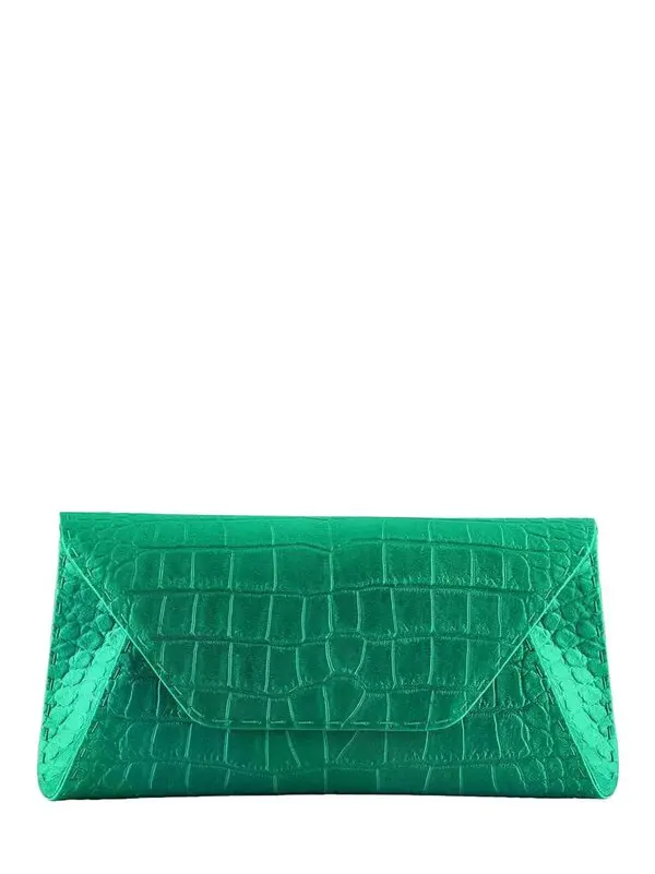 Tyler Ellis Small Eloise Clutch Bag - Green