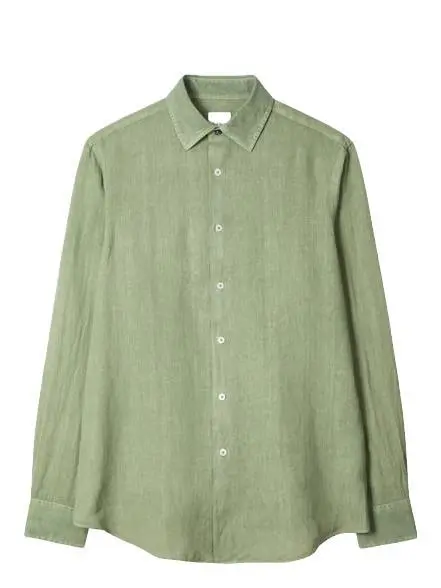 Paul Smith Regular-fit Linen Shirt - Green