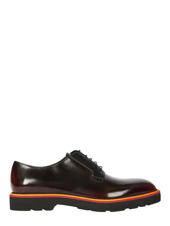 Paul Smith Burgundy High-shine Lace-up Shoes - Red
