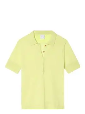 Paul Smith Merino Wool-blend Polo Shirt - Yellow