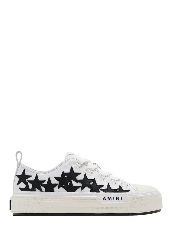 Amiri Low Top Sneakers With Star Motif - White