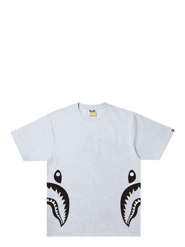 A BATHING APE Bicolor Side Shark Tee - Grey