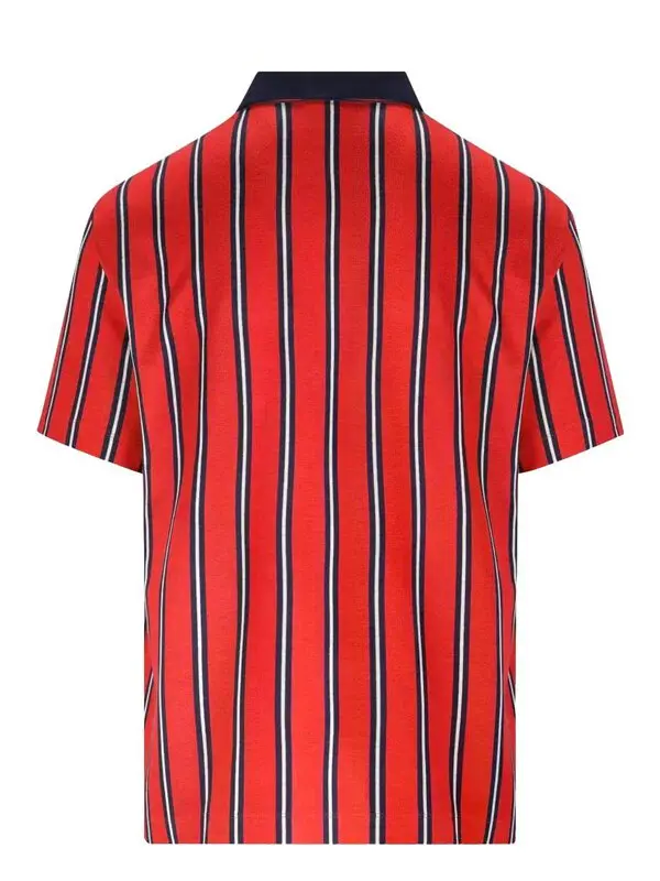 Valentino Garavani Stripe-print Polo Shirt - Red
