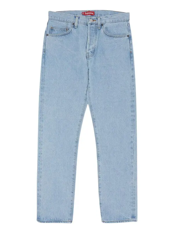 Supreme Stone Washed Slim Jean - Blue