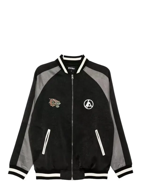 PEACE AND AFTER Linkin Park Logo Embroidered Jacket - Black