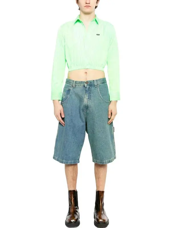 Vetements Striped Shirt - Green