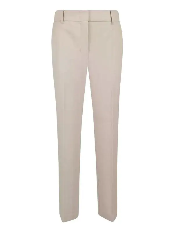 Max Mara Pressed Crease Tailored Trousers - Neutrals