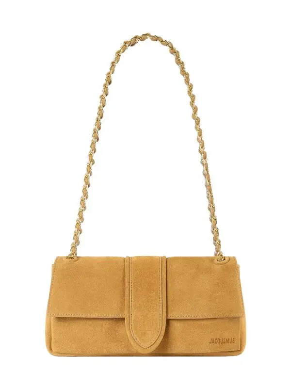 Jacquemus Le Bambino Chaîne Suede Shoulder Bag - Brown