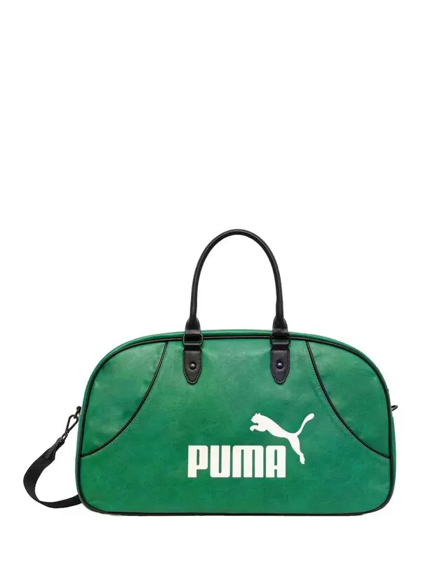 PUMA Logo Print Holdall Bag - Green