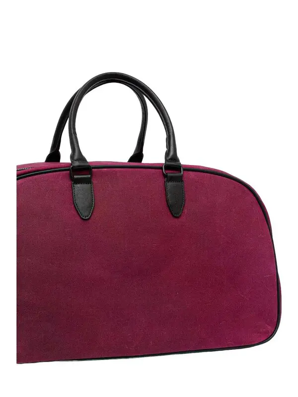 PUMA Logo Embroidered Holdall Bag - Red