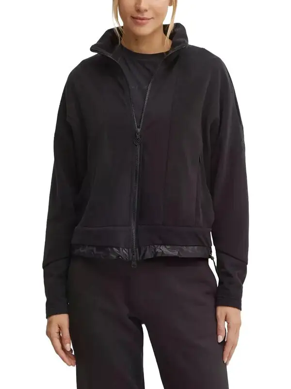 SPORTALM Logo Patch Metallic Trim Jacket - Black
