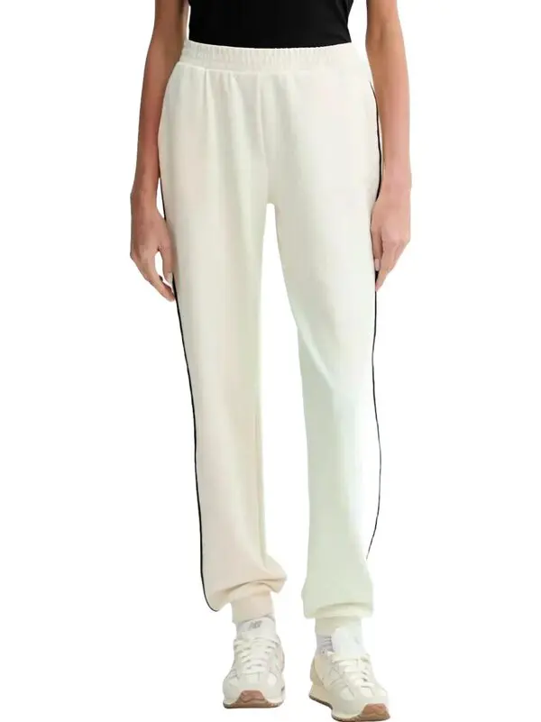 Guess Logo Embroidered Track Pants - Neutrals