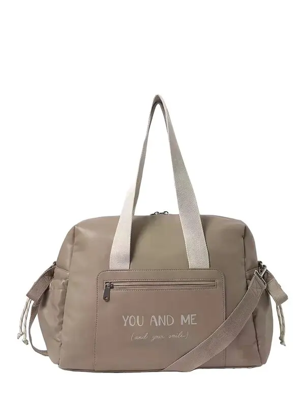 MAYORAL Maternity Tote Bag With Logo Print - Brown