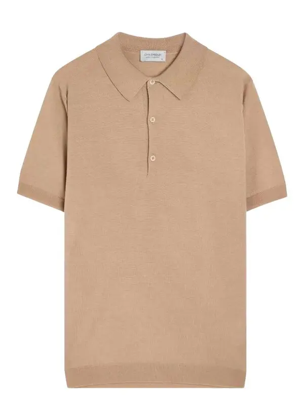 John Smedley Macloud Short-sleeve Polo Shirt - Neutrals