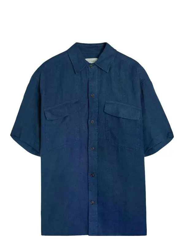 Oliver Peoples Penryn Short-sleeve Shirt - Blue