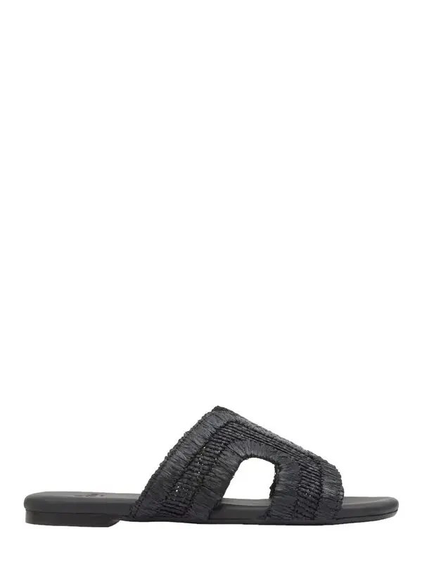 CastaÑer Philipa Woven Slides - Black