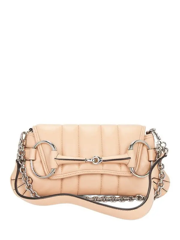 Gucci Horsebit Clutch - Beige