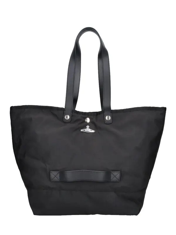 VIVIENNE WESTWOOD Large Logo Tote Bag - Black