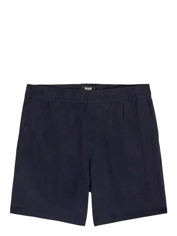 Paige Elijah Elasticated-waistband Shorts - Blue