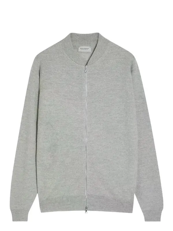 John Smedley Zip-up Cardigan - Grey