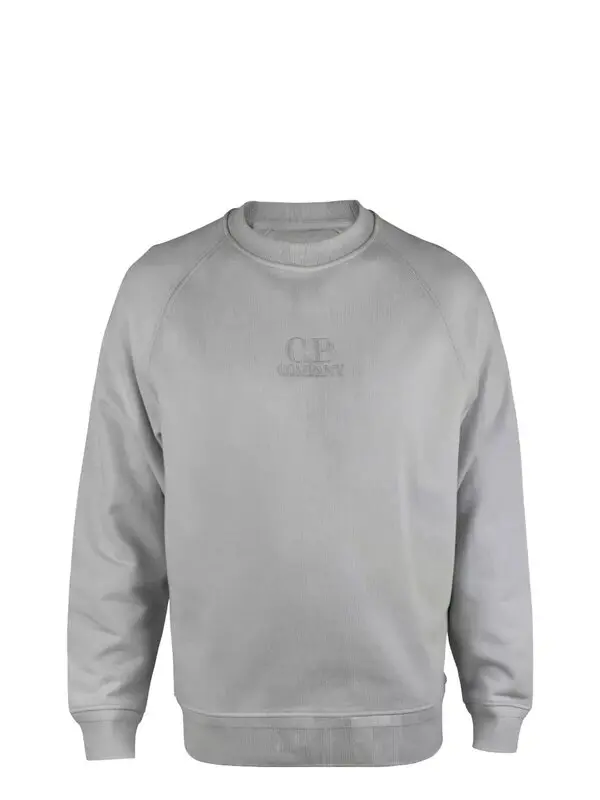 C.P. COMPANY Logo Embroidered Sweater - Grey