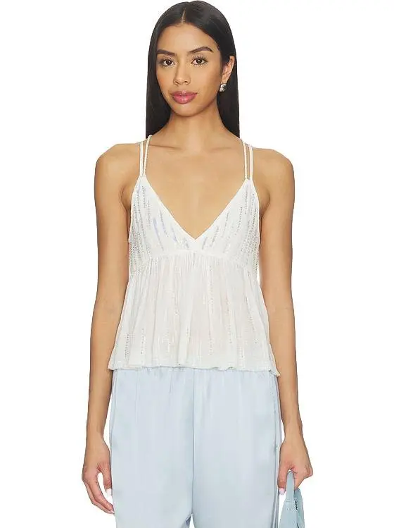 Free People Ariel Cami - Luminescent White